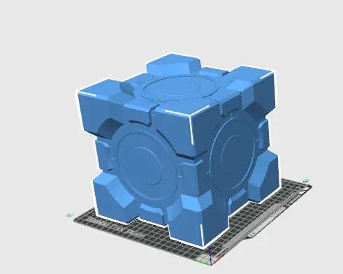 Cube from Portal 2 by Oleksii | Download free STL model | Printables.com