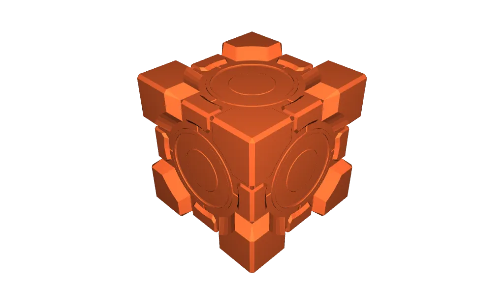 Cube from Portal 2 by Oleksii | Download free STL model | Printables.com