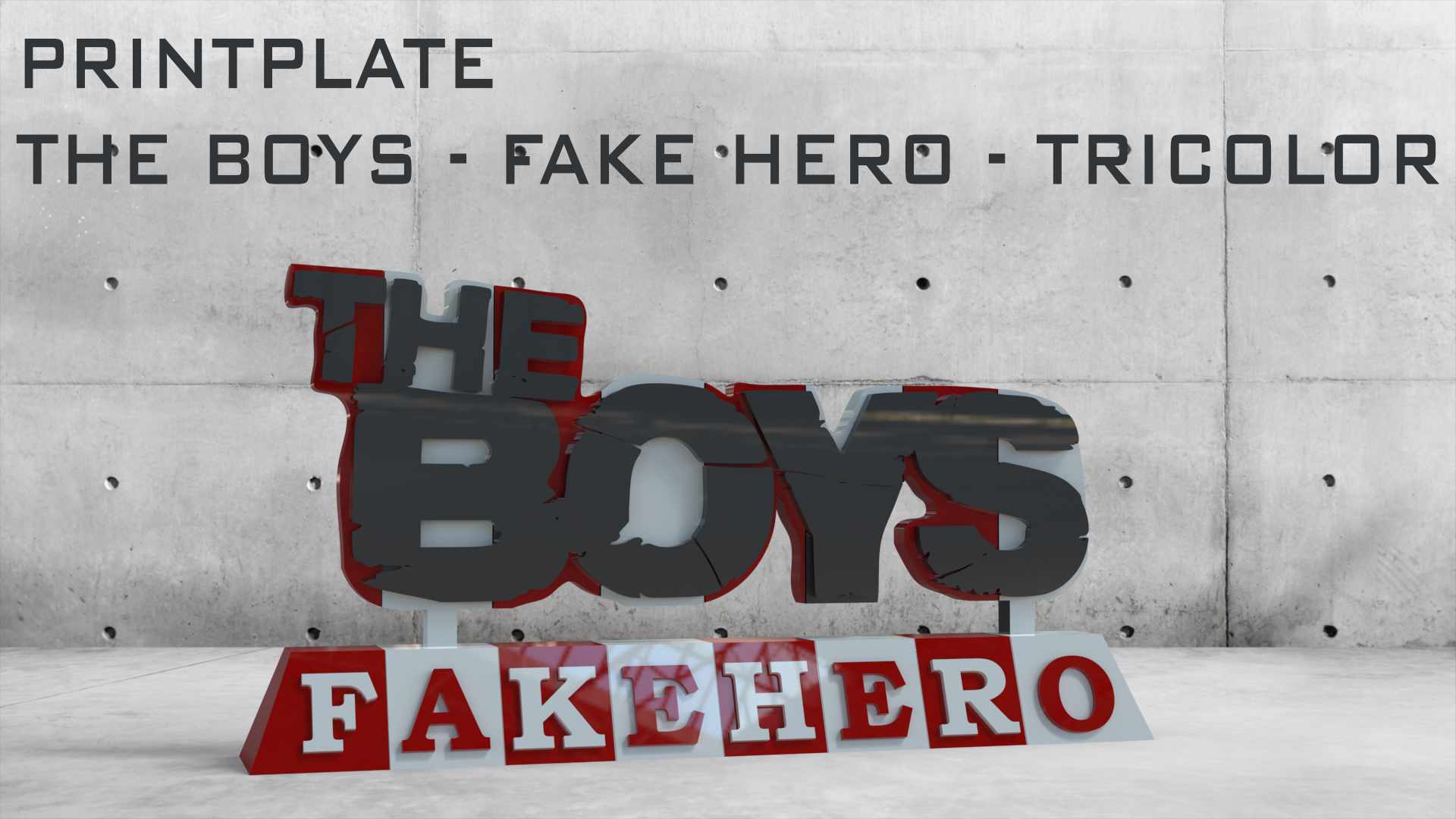 THE BOYS - FAKE HEROS by EngGraph | Download free STL model ...