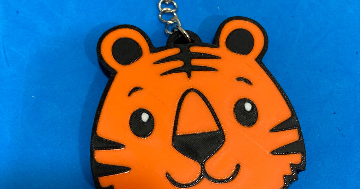 Tiger keychain by Franchescor | Download free STL model | Printables.com