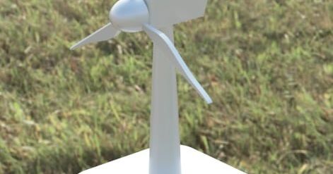 Wind turbine model (Windrad Modell) by wlfmario | Download free STL ...