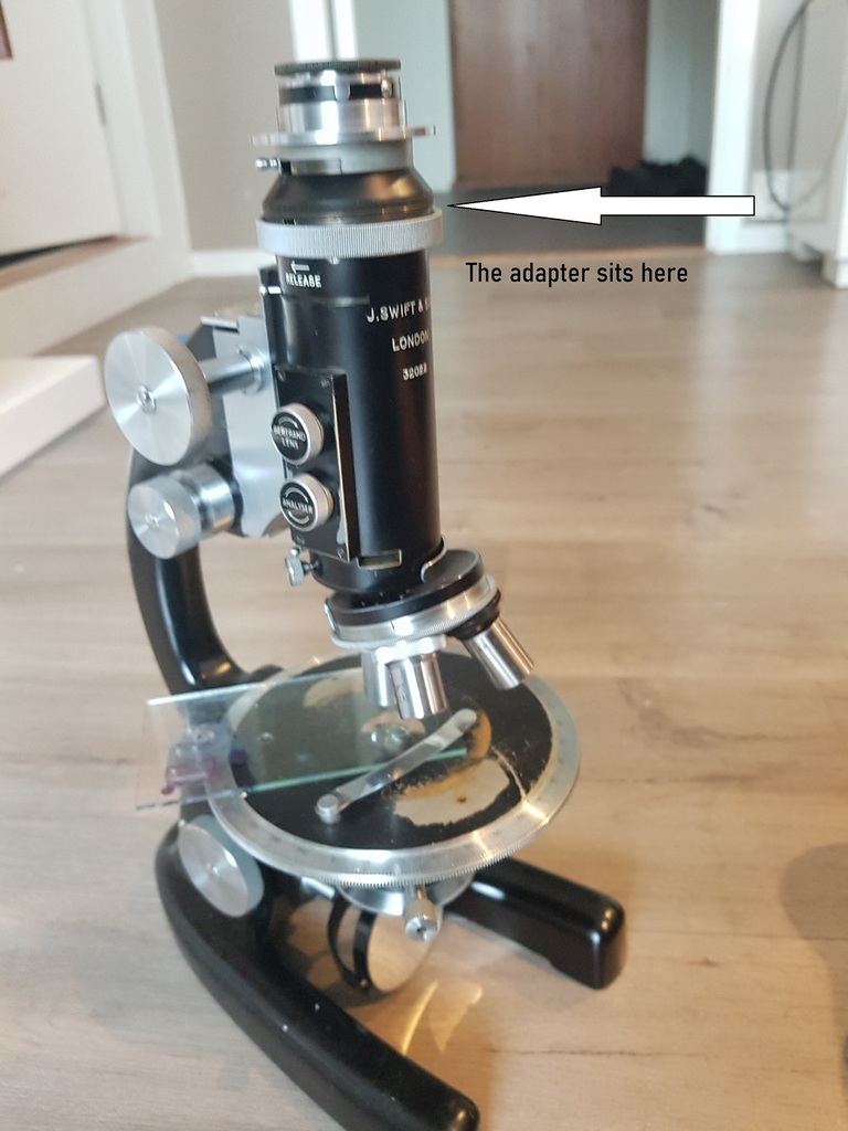 Microscope Adapter ring Swift - M42 by patta | Download free STL model ...