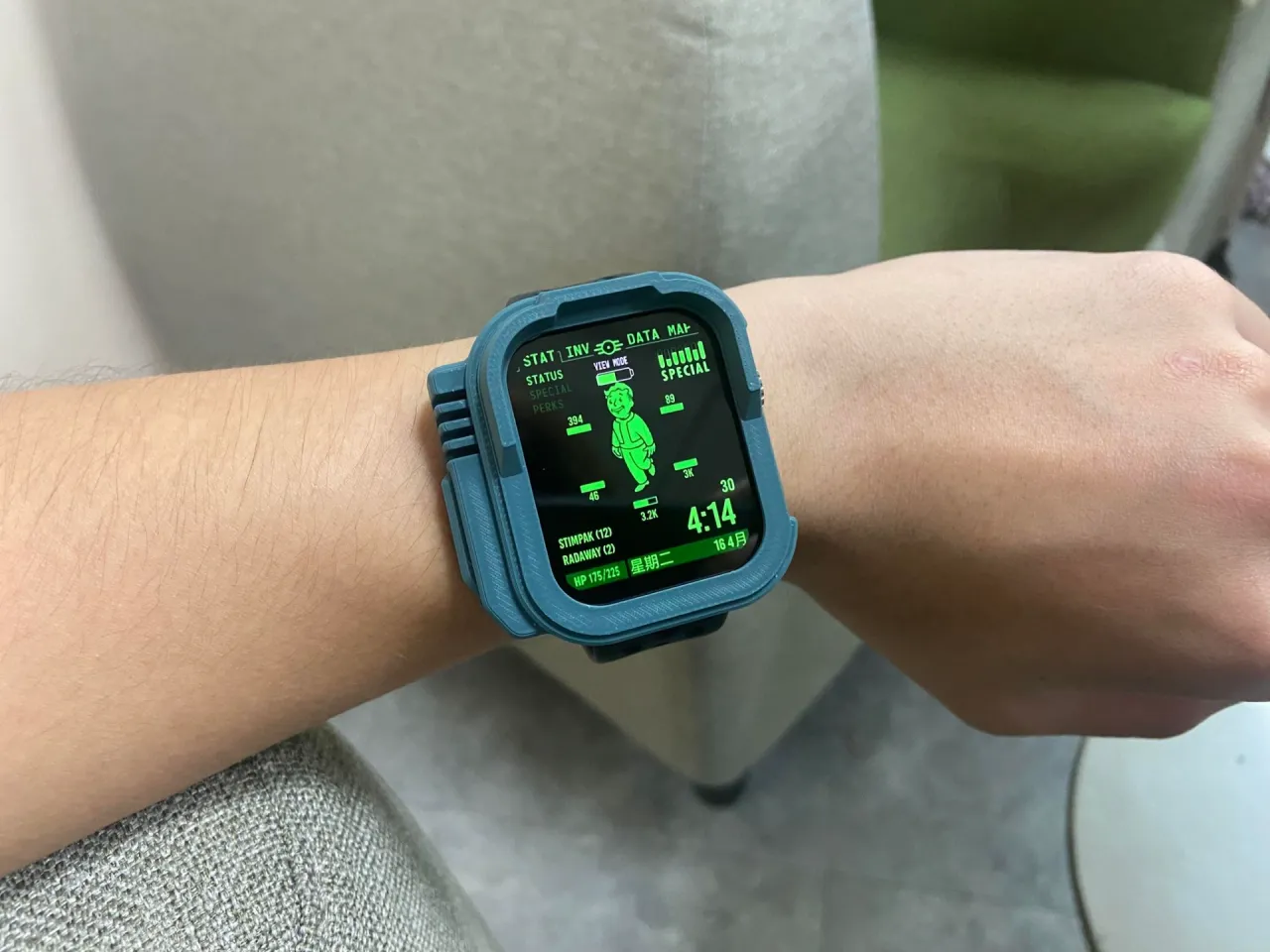 fallout pipboy style apple watch ultra case by kemono_works | Download ...