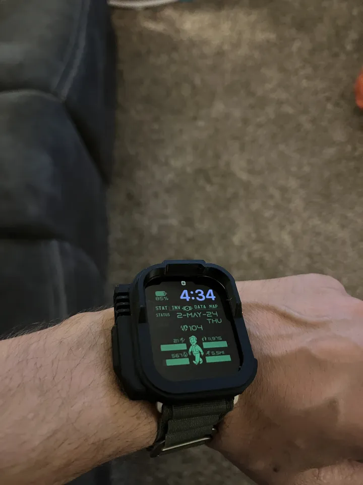 fallout pipboy style apple watch ultra case by kemono_works | Download ...