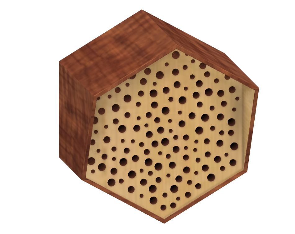 Large Hexagon Insect Hotel by PointNemo | Download free STL model ...