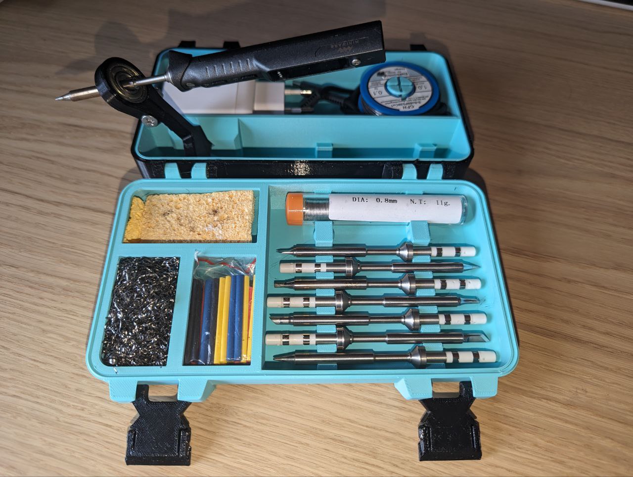 SnapLock TS100/101/Pinecil soldering kit storage box by deKay ...