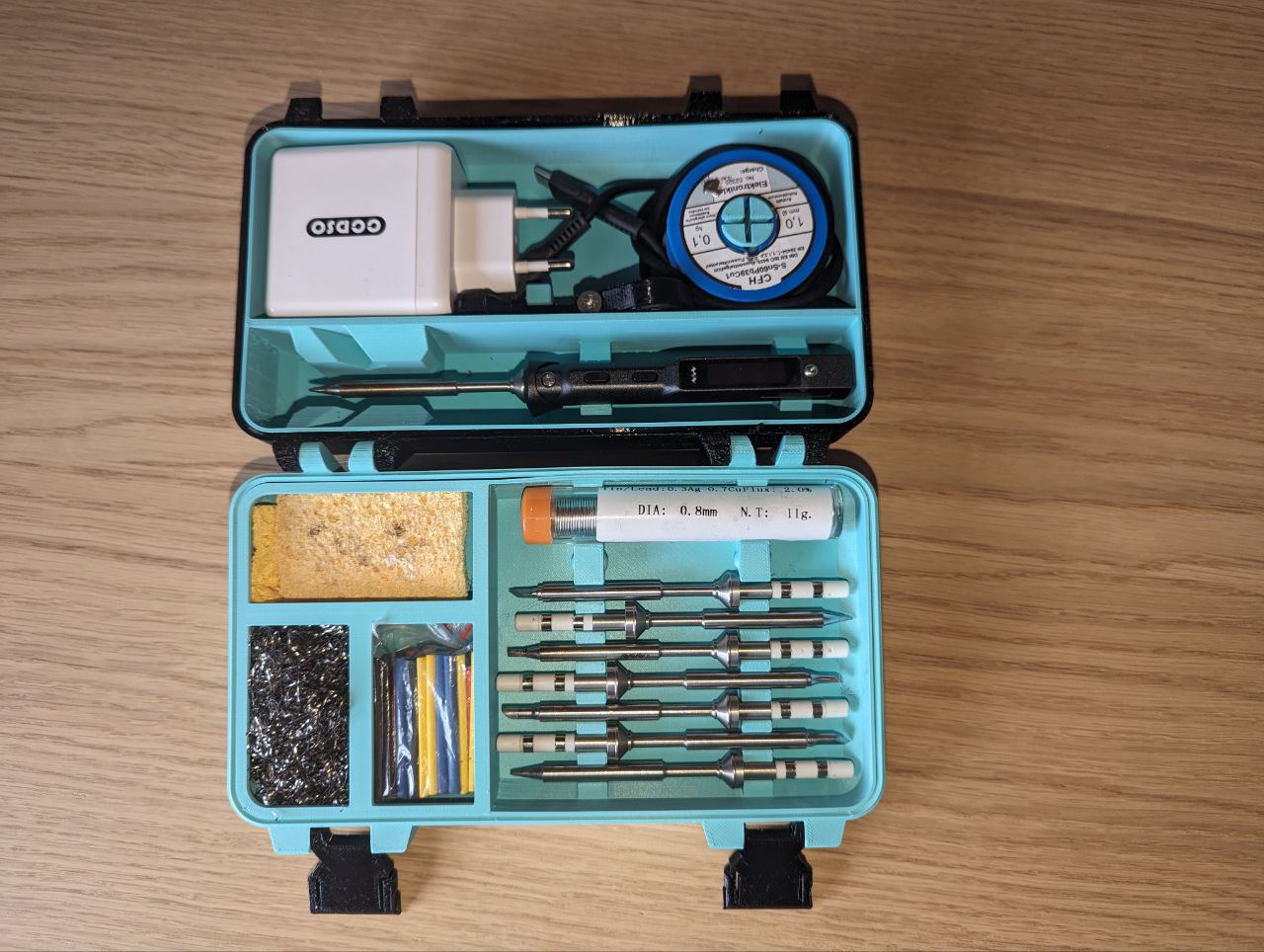 SnapLock TS100/101/Pinecil soldering kit storage box by deKay ...