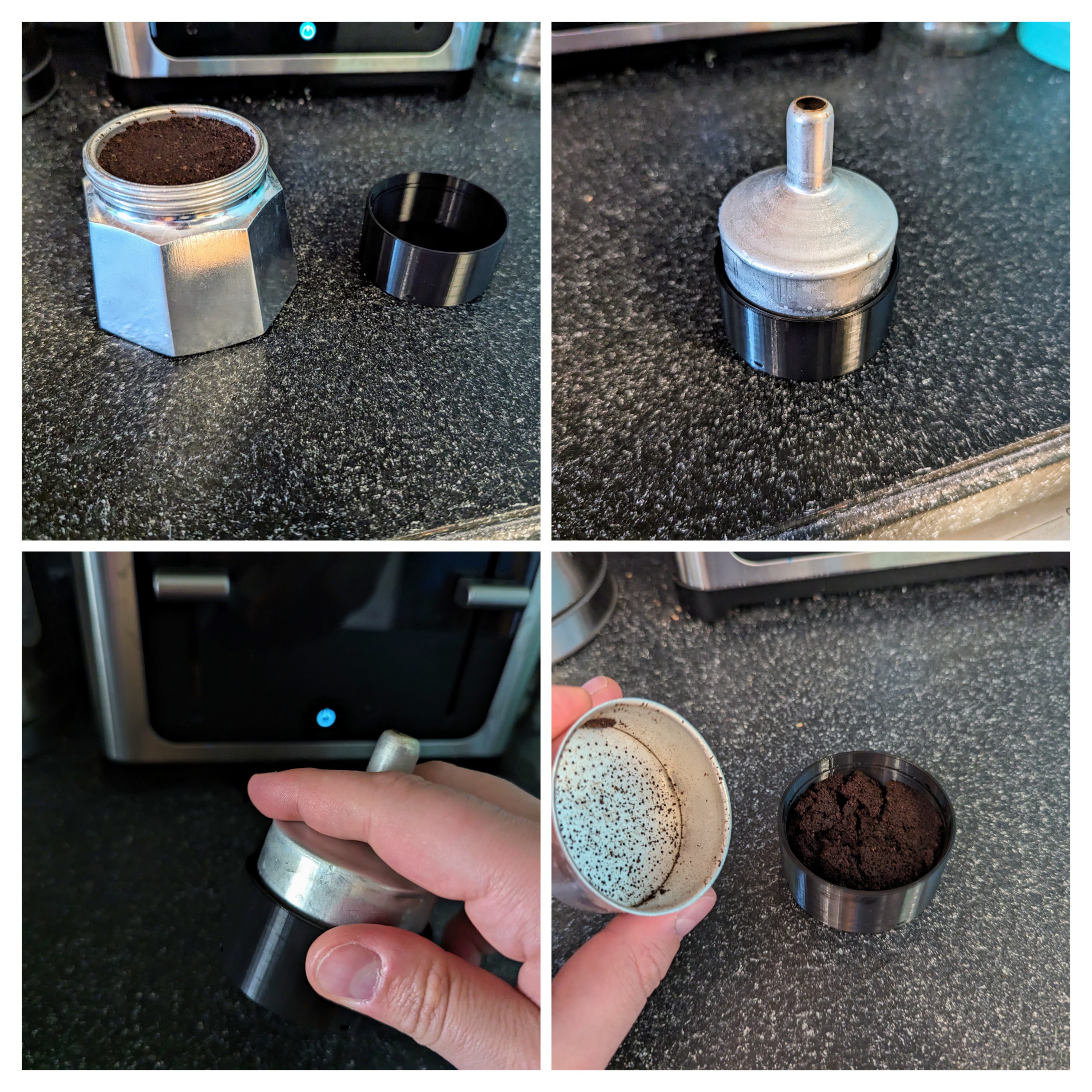 Moka Pot Knock Cup (Bialetti 3 cup) by Lance Erickson | Download free STL model | Printables.com