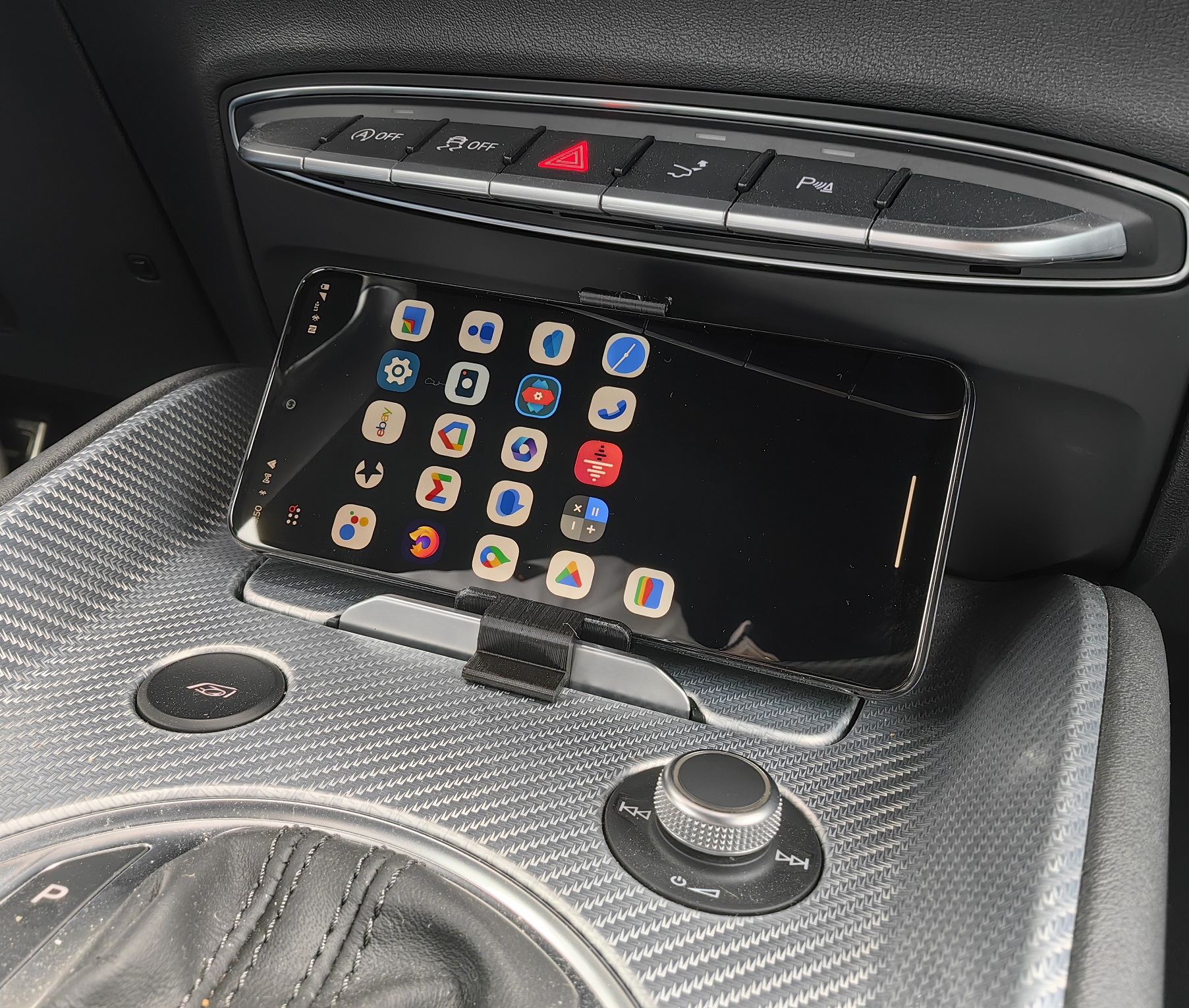 Audi TT 8S mobile phone holder for center console by MakeNick ...