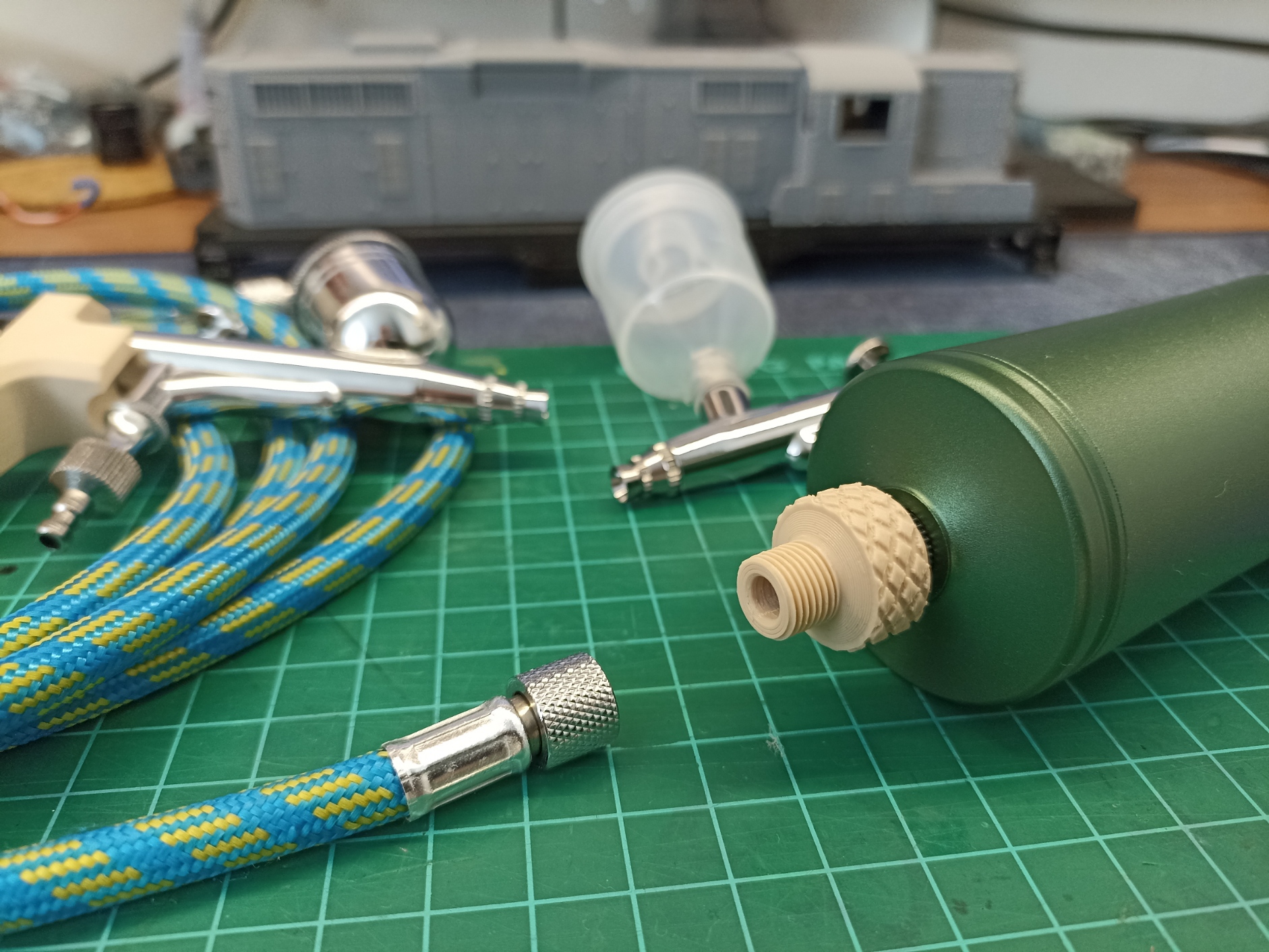 Airbrush adapter from M7-0.75 to G1/8" by xvlastik | Download free STL model | Printables.com