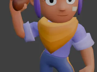 Shelly - Brawl Stars by GoatGamez | Download free STL model ...