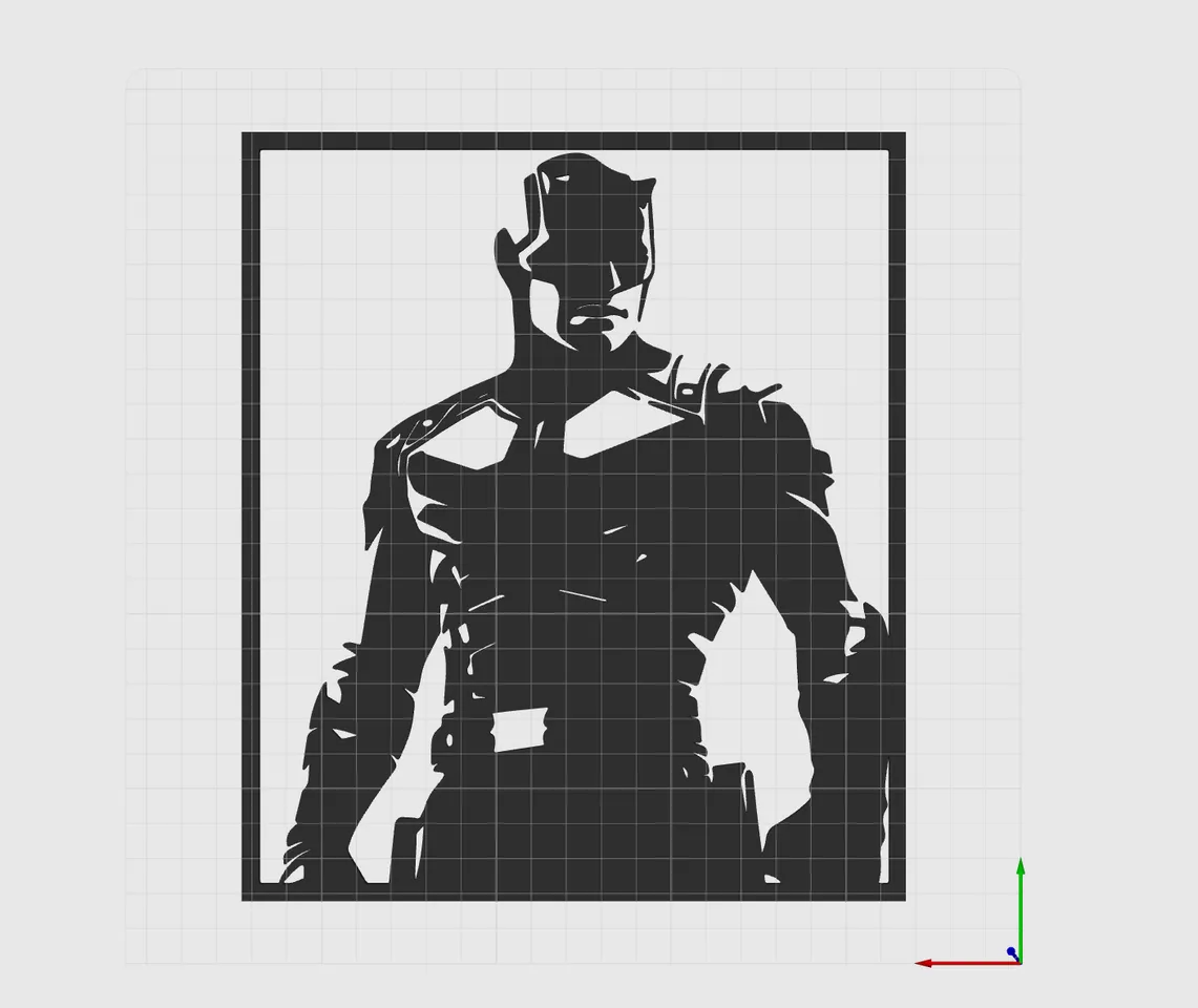 Daredevil wall art by Sapper | Download free STL model | Printables.com