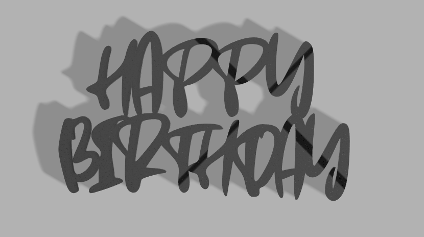 happy birthday by artby3dco | Download free STL model | Printables.com