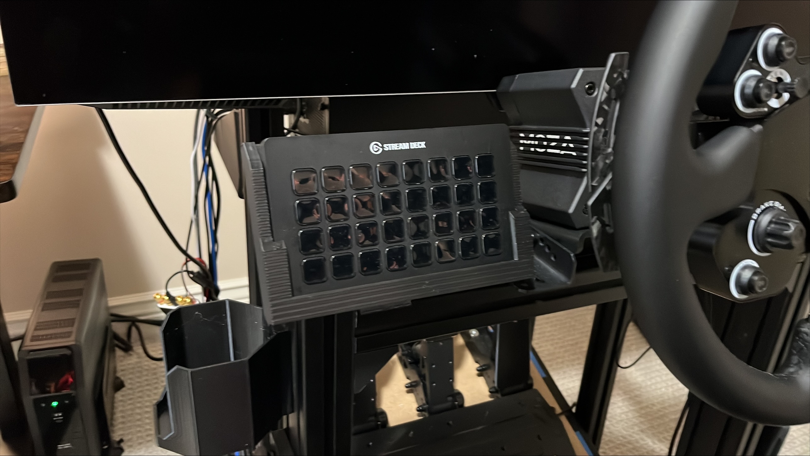 StreamDeck XL 8040 SimRig Mount by CrosswindJones | Download free STL ...