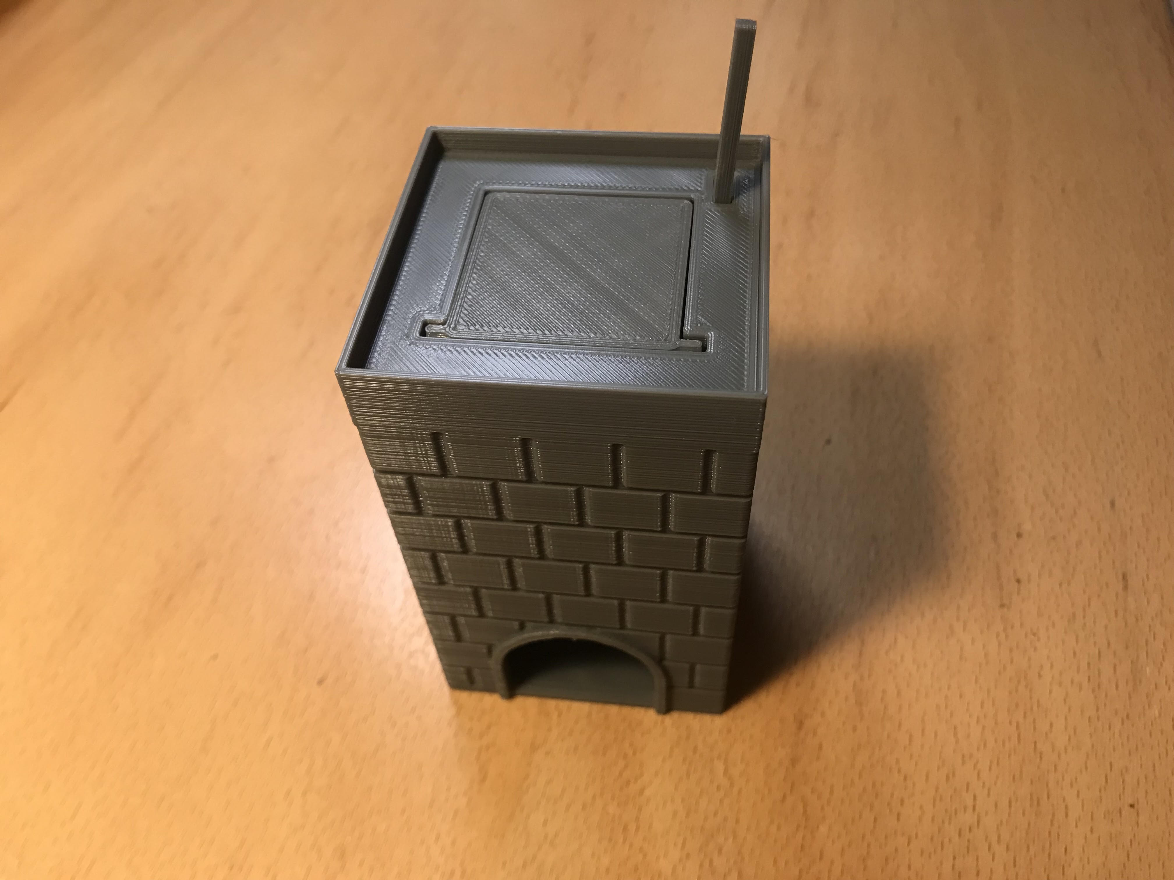 Die! Dice Tower with Trapdoor by NoExpert | Download free STL model ...