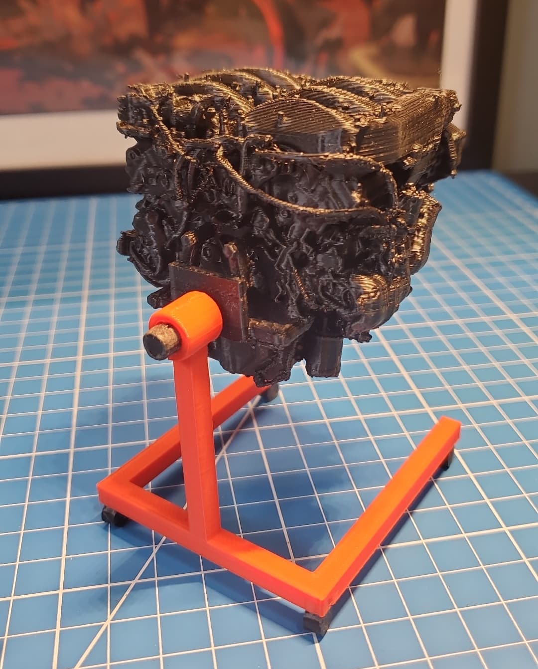 Z32 TT Engine with stand by Ozone | Download free STL model ...