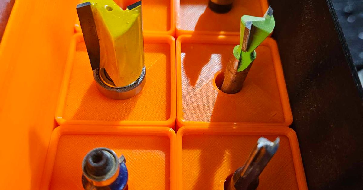 Gridfinity 8mm and 6mm router bits by PanLyzwa | Download free STL ...