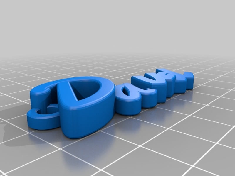 David keychain by David Doc | Download free STL model | Printables.com