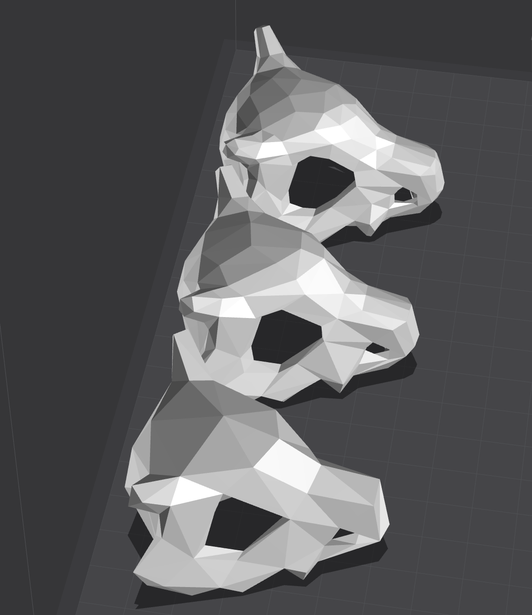 LOWPOLY CUBONE SKULL (3 VERSIONS) by Fire Against | Download free STL ...