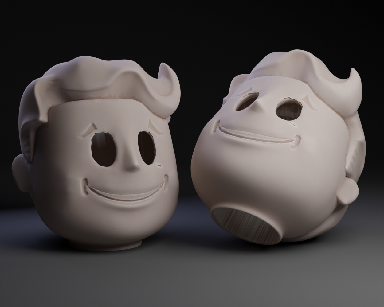 Fallout Vault Boy Head / Hollowed out by Peter Farell | Download free ...