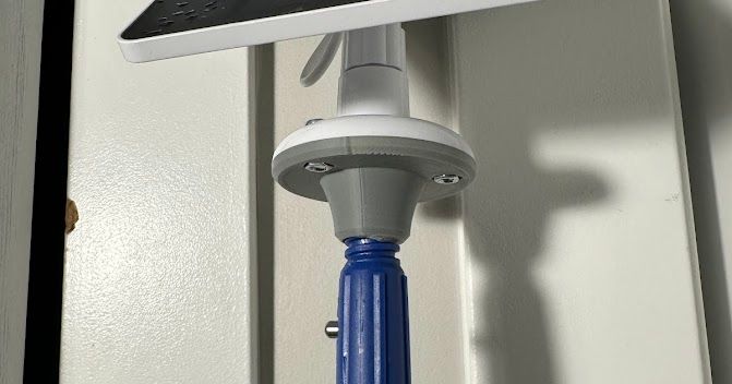 Solar Panel Pole Mount Base for Meshtastic by deuteranomalous1 ...