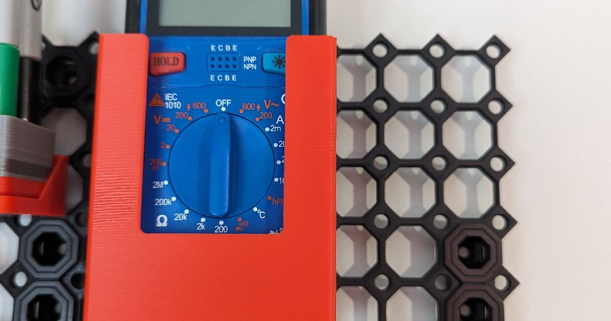 Multiboard multiconnect multimeter holder by Fraham | Download free STL ...