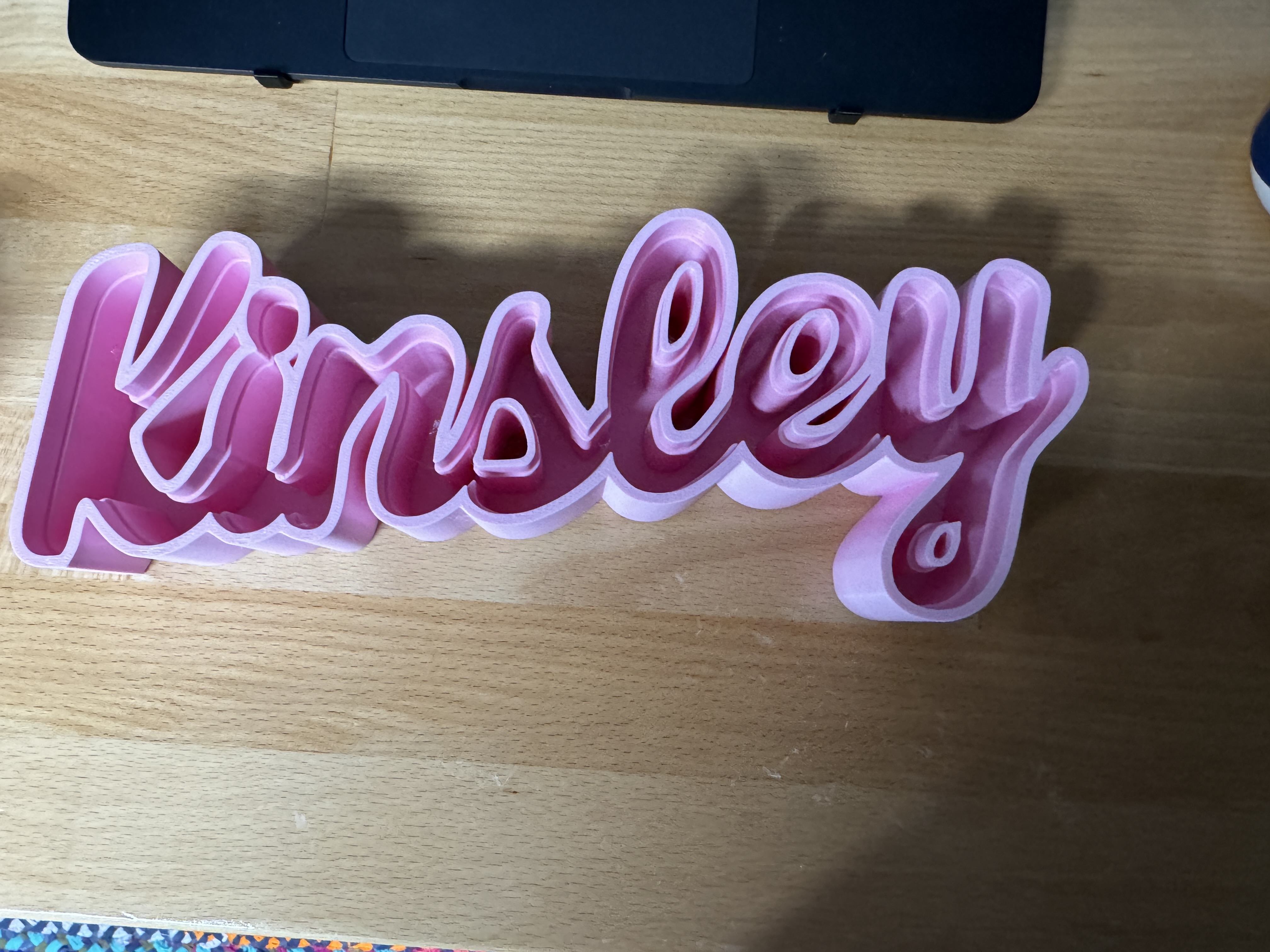 LED Name Marquee "Kinsley" by ajnova75 | Download free STL model ...