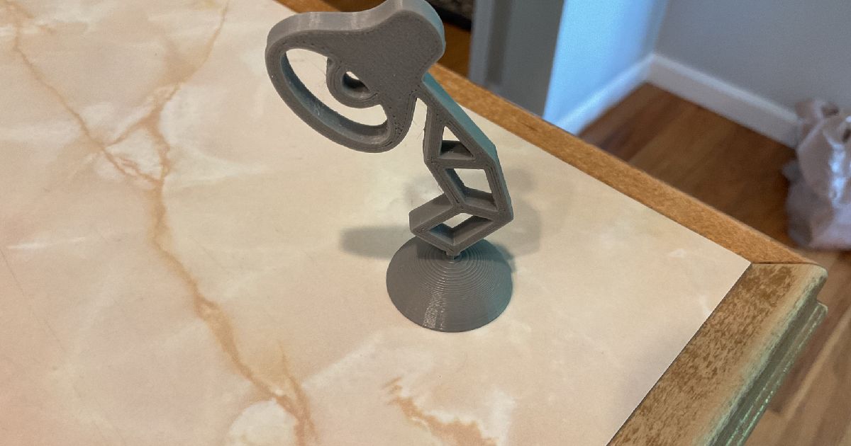 simple Pixar style lamp by Trey | Download free STL model | Printables.com