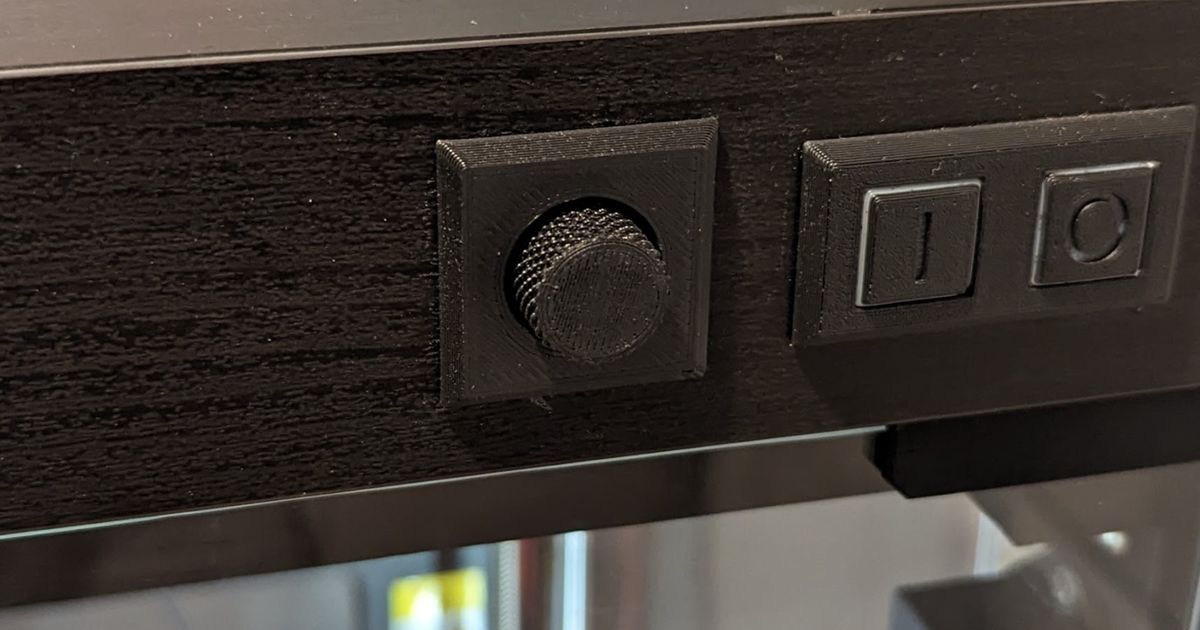 PWM Rotary Knob w/ Faceplate by jurassic73 | Download free STL model ...