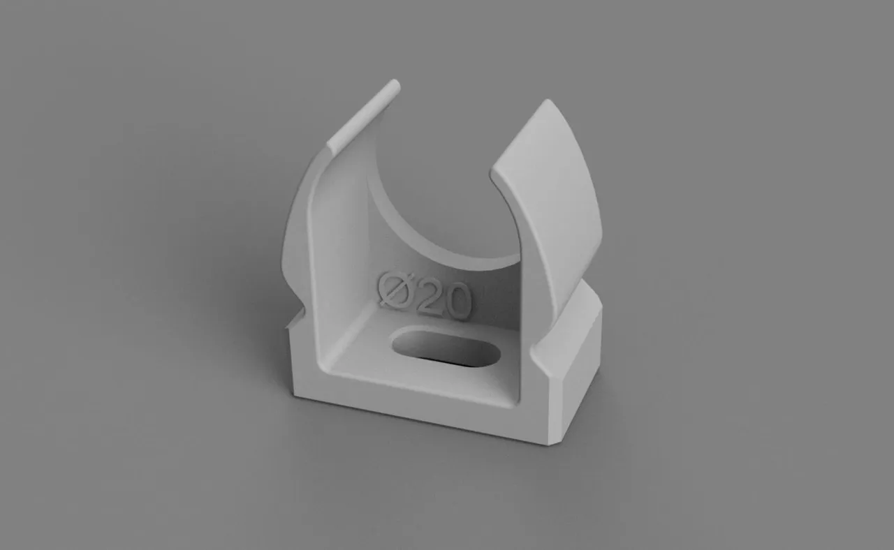 Pipe clip Ø 16 / 20 / 25 / 32 / 40mm - B Type - Clip Fissatubo Aperto ...