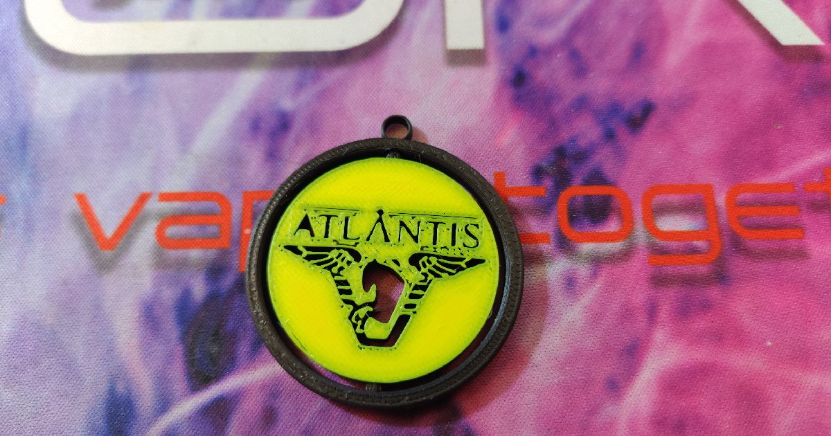Stargate Atlantis keychain movable by Outsider | Download free STL ... Stargate Atlantis keychain movable by Outsider | Download free STL ...