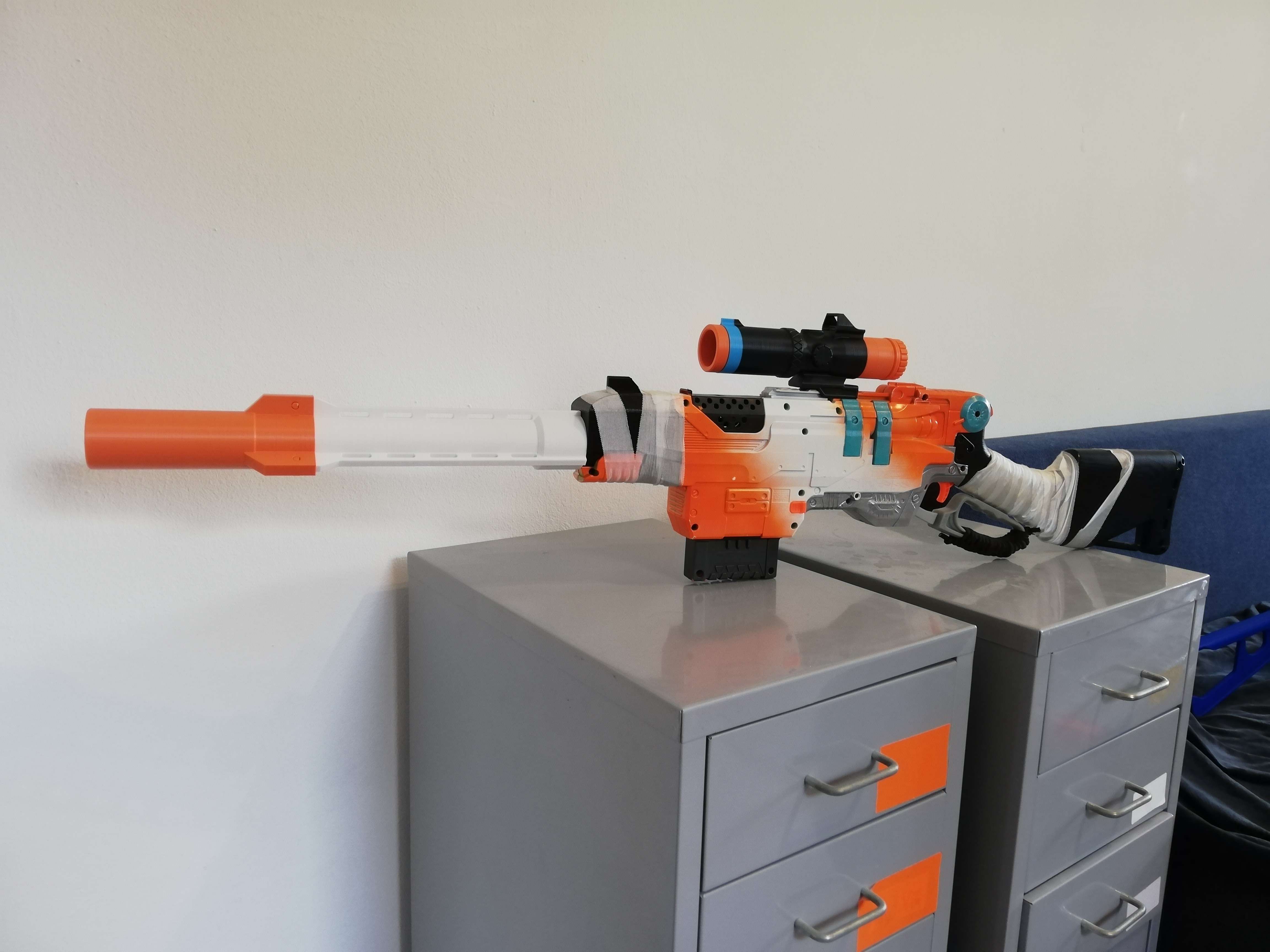 Nerf Scope (Nstrike and Picatinny versions) by Bruce LeedleLeedleLeedleLee | Download free STL ...