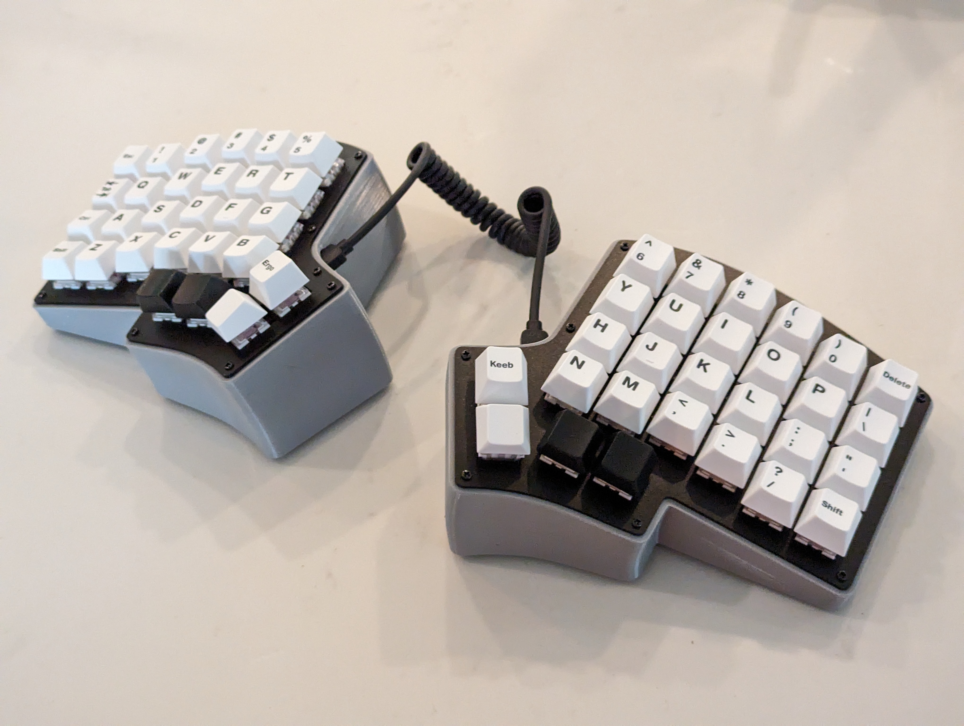 Keebio Iris v8 15 degree tented middle layer by Phil | Download free ...