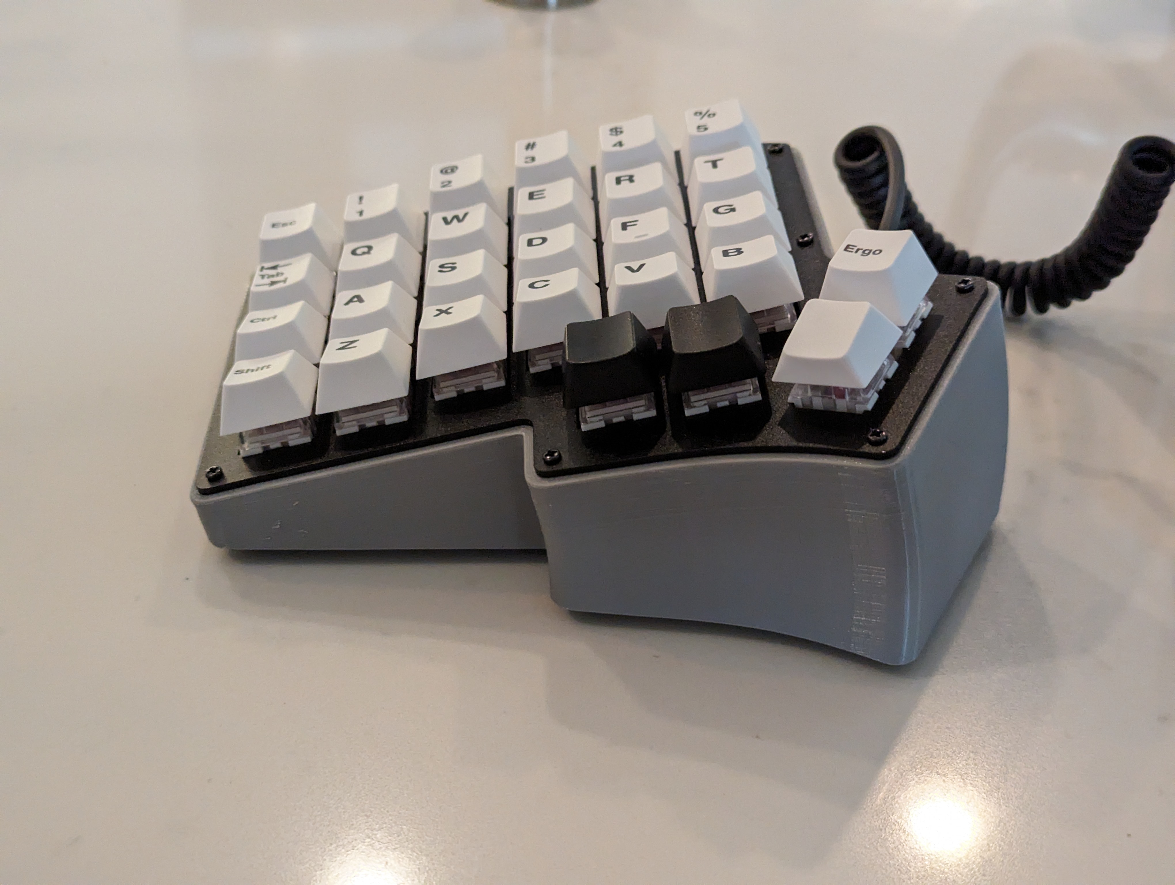 Keebio Iris v8 15 degree tented middle layer by Phil | Download free ...