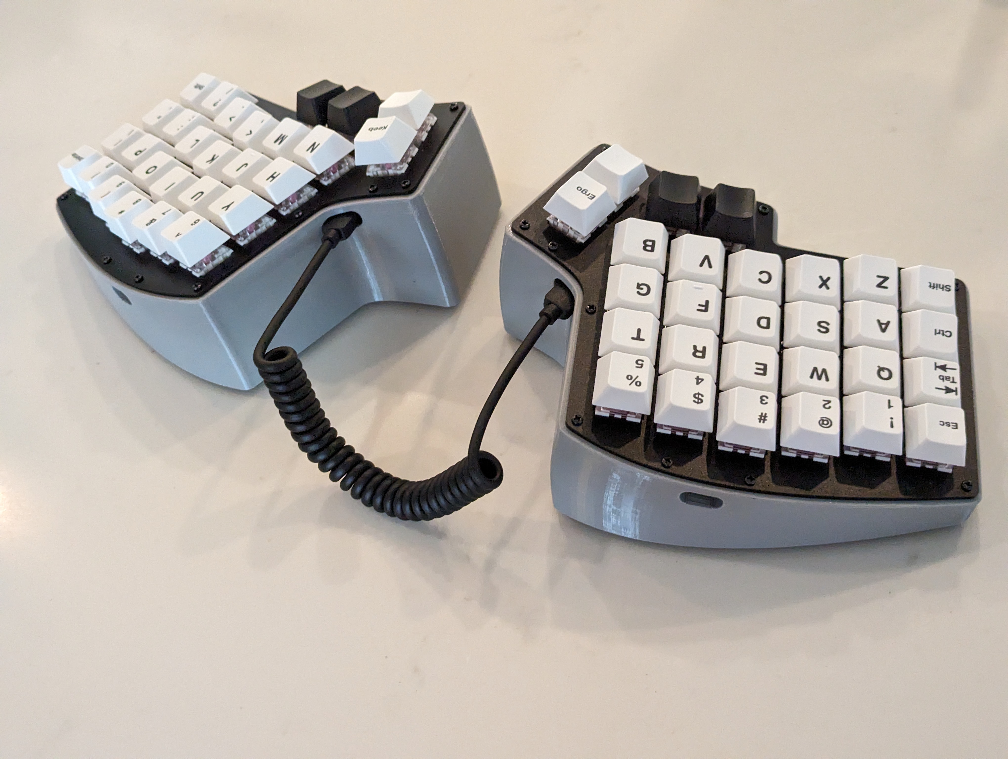 Keebio Iris v8 15 degree tented middle layer by Phil | Download free ...