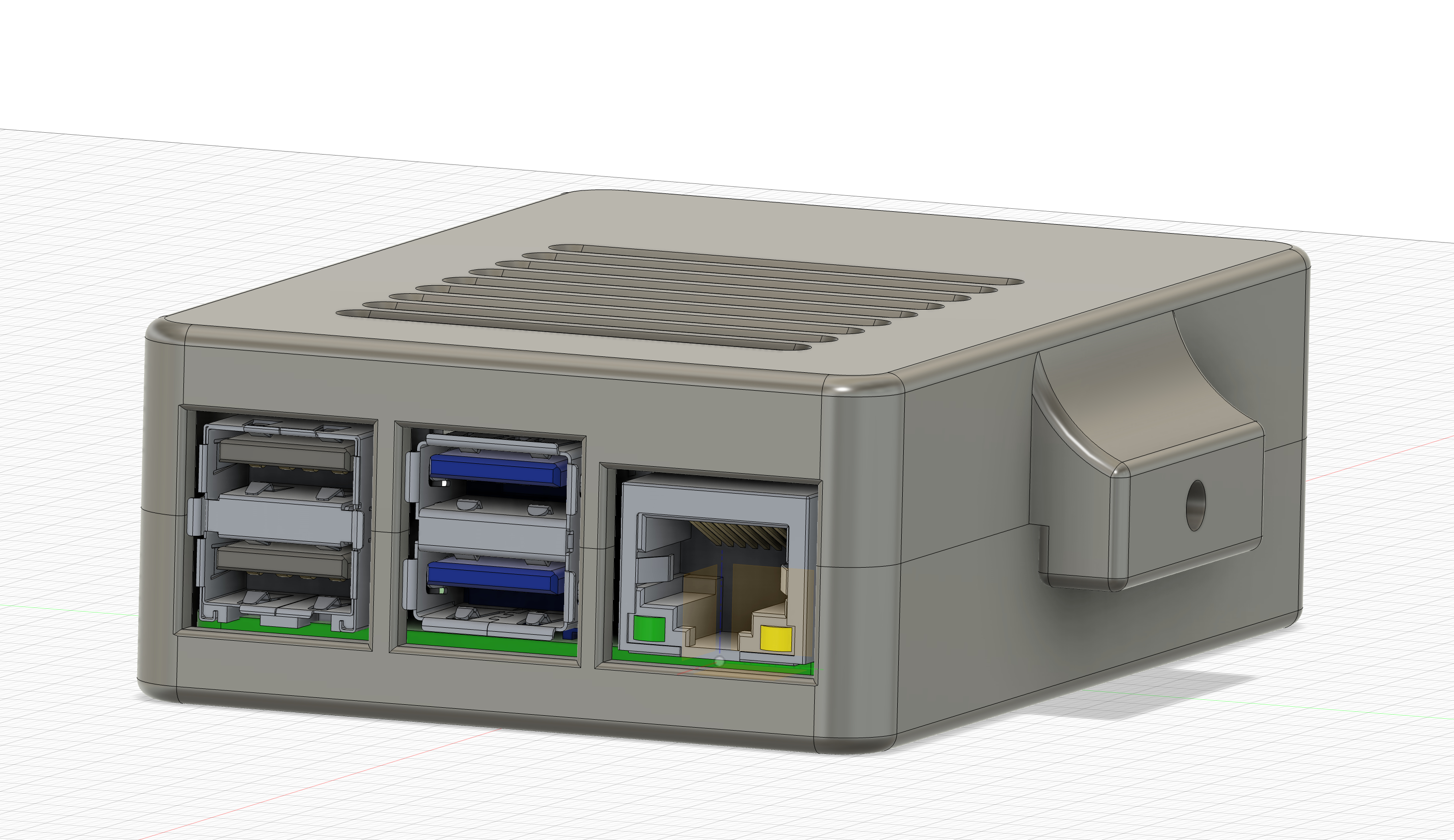 Prusa Enclosure - Raspberry Pi 4 snapfit case by DukeCGN | Download ...