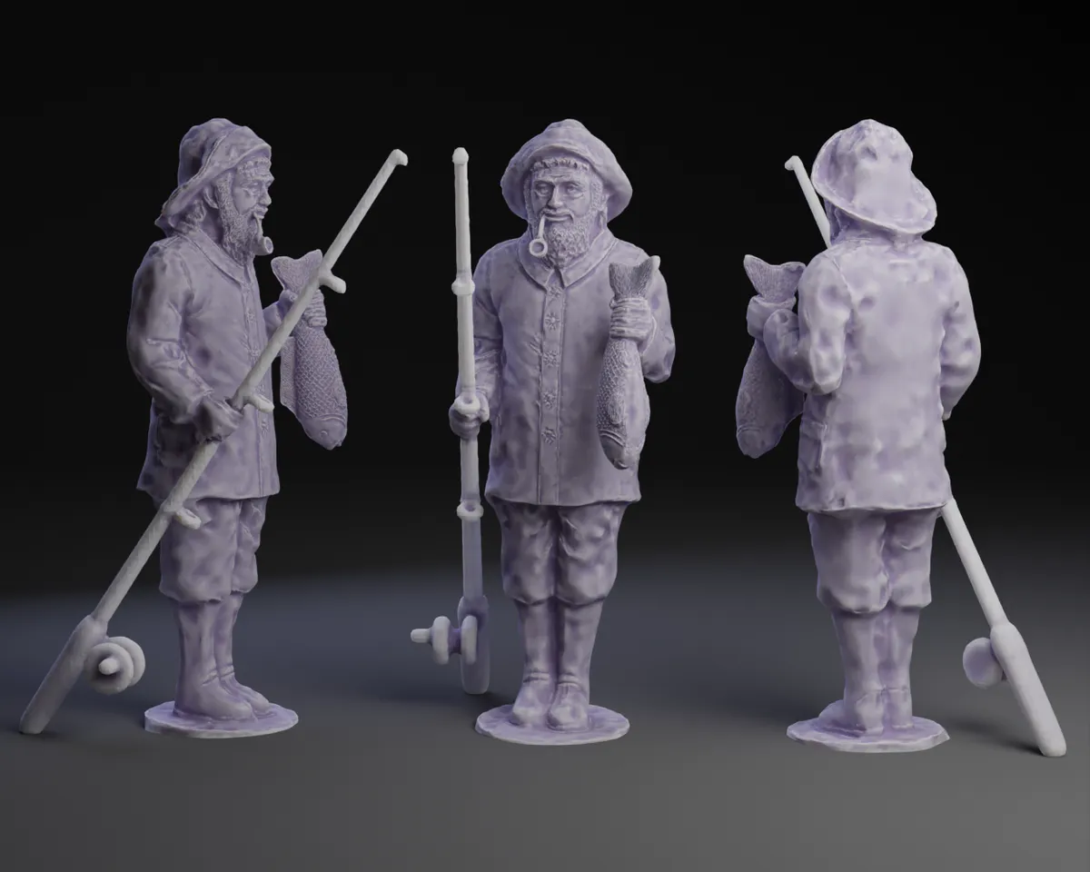 Fisherman by Peter Farell | Download free STL model | Printables.com
