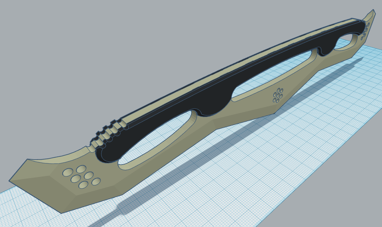 Sci-Fi 2 Handed Battle Blade 4 by Peter Ennist | Download free STL ...