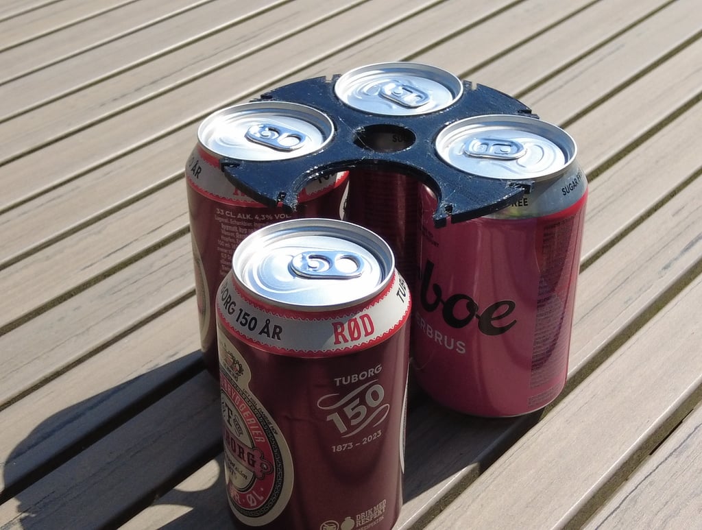 Can holder for 4 or 6 cans. by Tupsy | Download free STL model ...