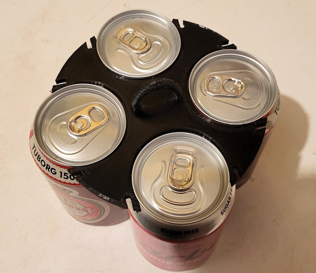Can holder for 4 or 6 cans. by Tupsy | Download free STL model ...