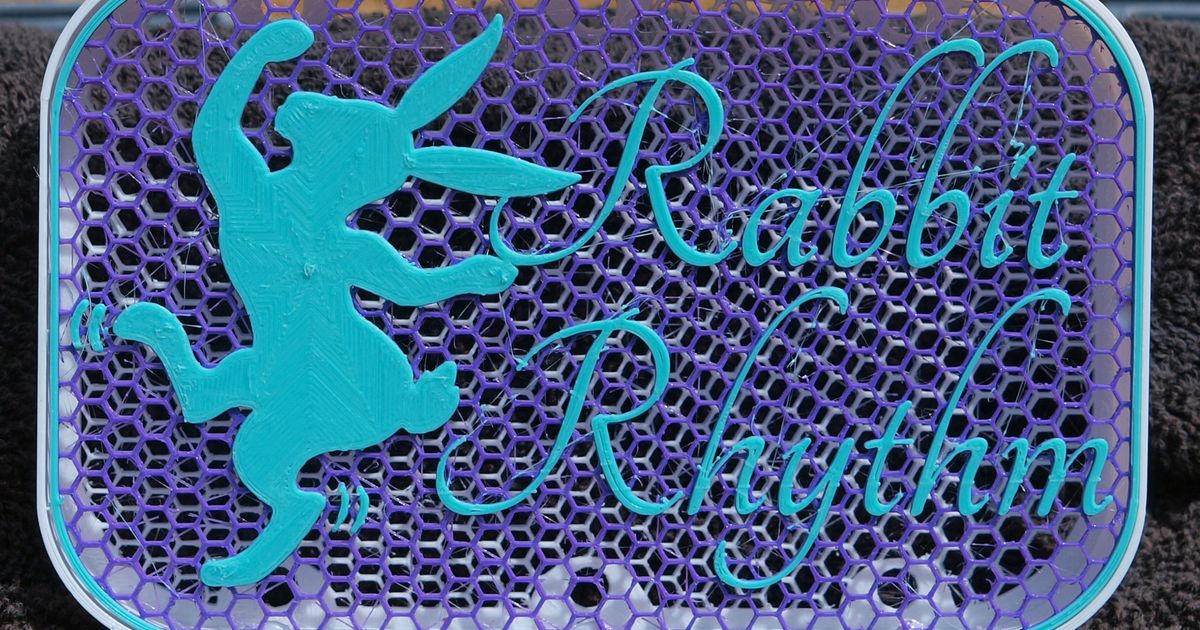 Rabbit Rhythm sign by h2odragon | Download free STL model | Printables.com