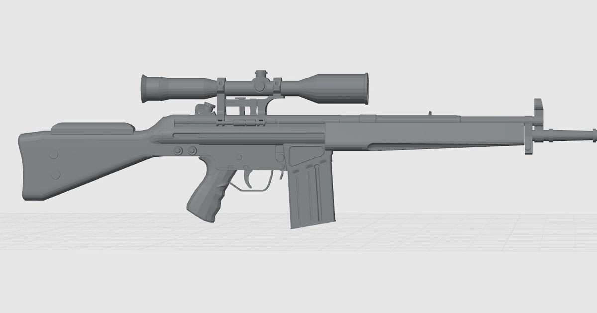 Counter Strike 2 - g3sg1 Sniper Model by NotDalle | Download free STL ...