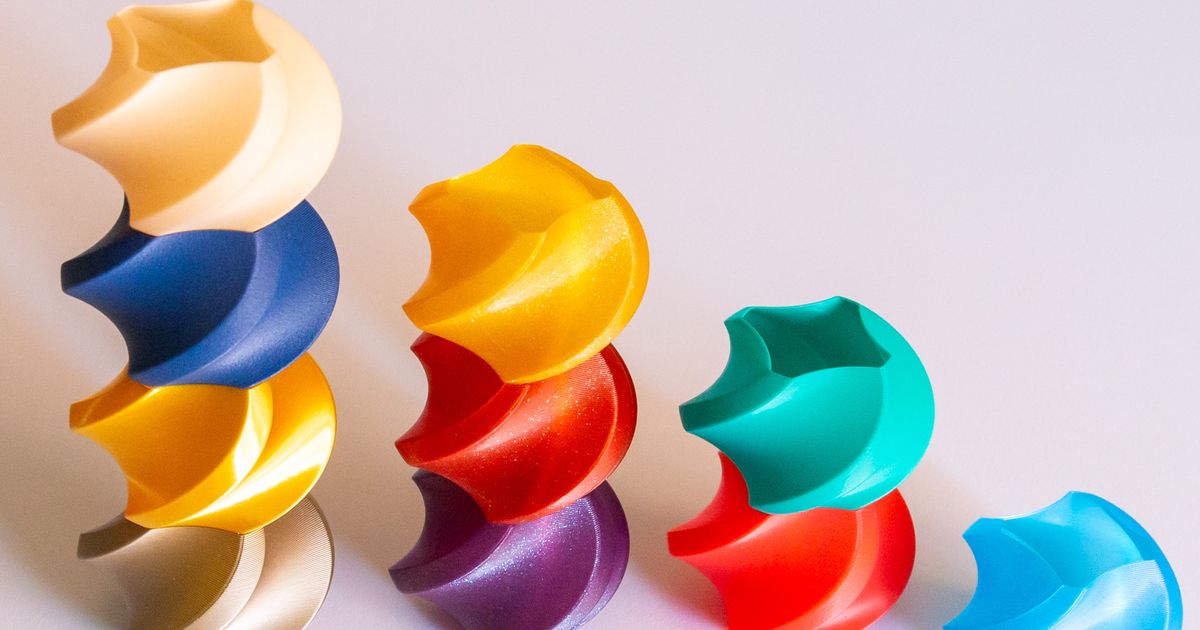 Stackable filament display model by Officina23 | Download free STL ...