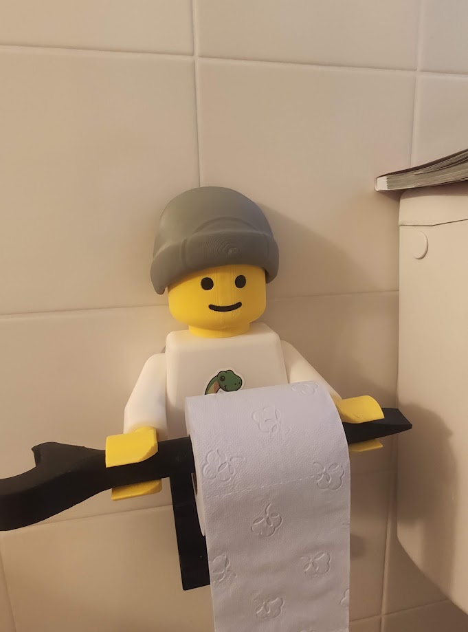 Lego Toilet Paper Holder Beanie by PabloIta | Download free STL model ...