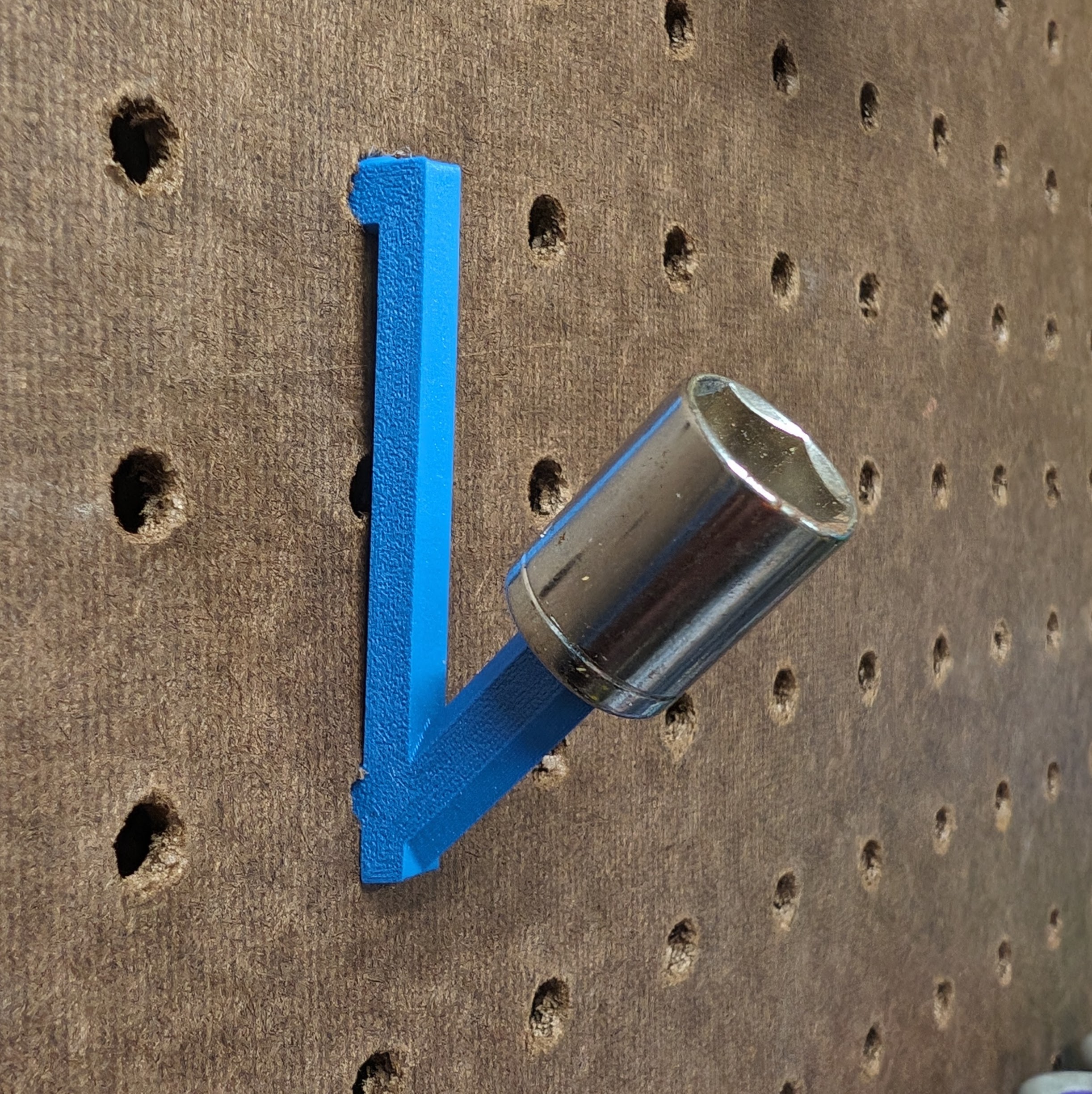Pegboard Hook for 1/4in socket by SailorJerry | Download free STL model | Printables.com