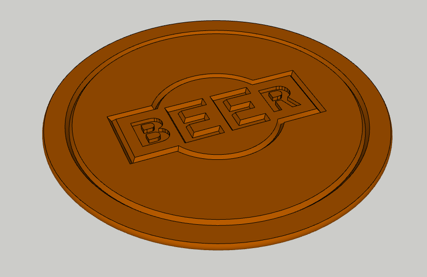 Fast beer coaster by Marcus_3D | Download free STL model | Printables.com
