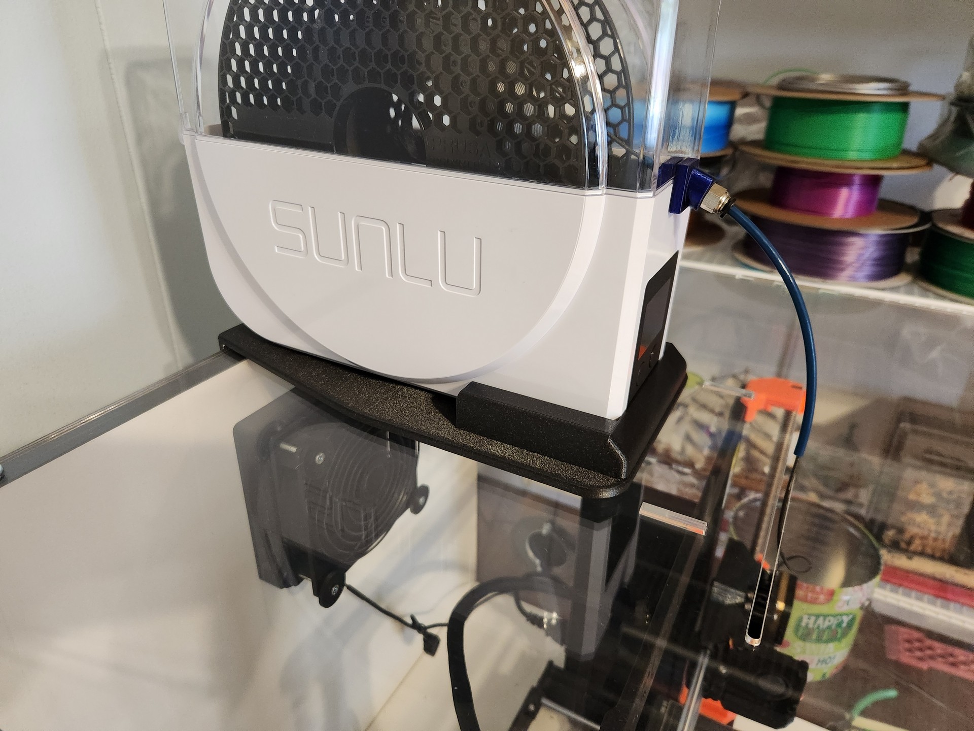TUKKARI TLX Prusa MK3/MK4 Enclosure SUNLU S1 Plus Filament Dryer Mount ...