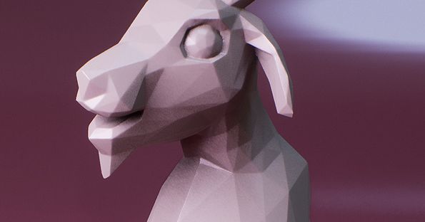 Low Poly Goat Figure by SJBuilds | Download free STL model | Printables.com
