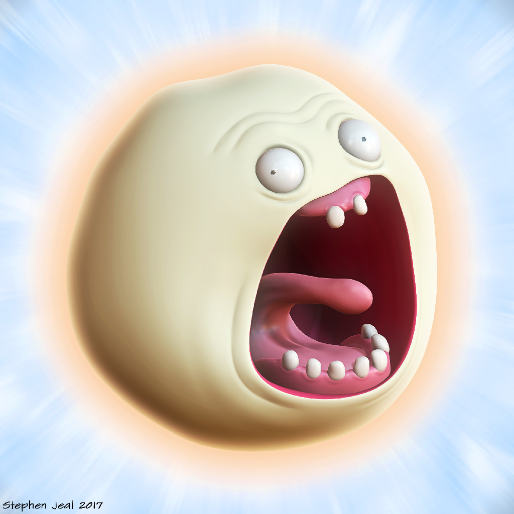 Rick And Morty Screaming Sun by SJBuilds | Download free STL model ...