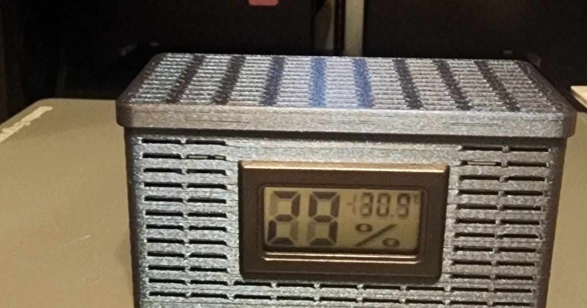 Desiccant Box with hole for humidity sensor by ScottMcf | Download free ...